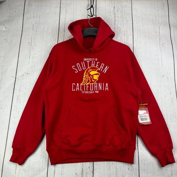 Trojans | Jackets & Coats | Usc Trojans Medium Pullover Hoodie Jacket ...